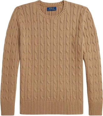 Polo Ralph Lauren Homme, Pulls, Beige, Taille: S Cotton Sweater with Logo