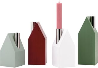 Remember Kerzenhäuser - 4er-Set - aus Kiefernholz - Moderne Kerzenhäuser