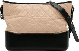 Chanel Hobo Bags - Medium Bicolor Lambskin Gabrielle Crossbody - Gr. unisize - in Braun - f&uuml;r Damen