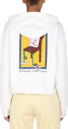 Opening Ceremony 100% Cotton Hoodie - White