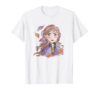 Disney Frozen Anna Watercolor Portrait T-Shirt