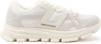 A|X Armani Exchange Baskets basses aux d&eacute;tails contrast&eacute;s