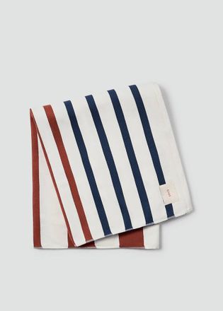 Mango Serviette plage 100 % coton rayures rouge - Homme - Taille unique - MANGO MAN