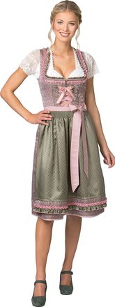 Stockerpoint Damen Dirndl Julia, rose-grün, Gr. 36