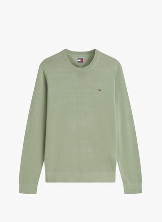 Tommy Hilfiger Pull &agrave; col rond &agrave; logo brod&eacute; en coton