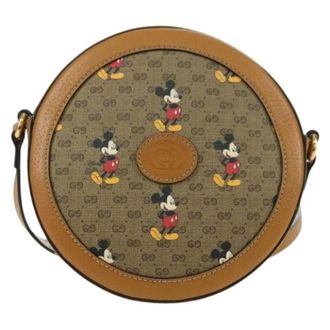 Gucci Pre-owned Leder Umh&auml;ngetasche - - Pre-owned - Damen - Beige - ONE SIZE