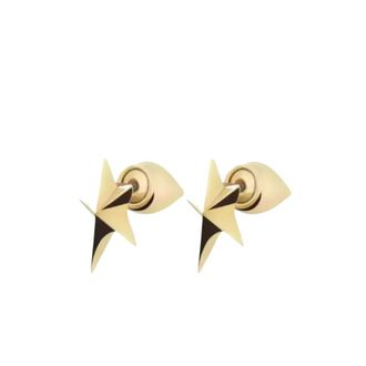 MUGLER Femme, Accessoires, Jaune, Taille: ONE Size Boucles doreilles &Eacute;toile Dor&eacute;e