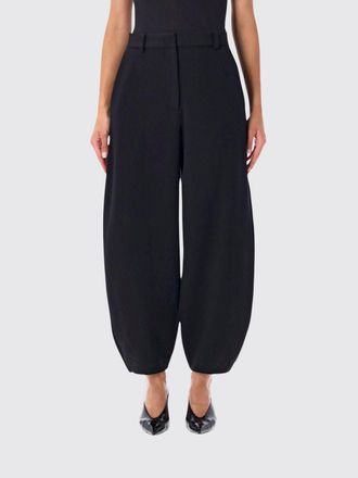 By Malene Birger High-Waist-Hose mit weitem Bein aus recyceltem Stoff