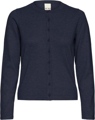 Ichi Ichi, Femme, Pulls, Bleu, Taille: 36 FR Cardigans