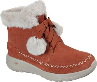 Skechers On The Go Joy Winterstiefel f&uuml;r Damen, Wildleder (Rostfarben)