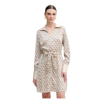 Guess Robe Blerta - Femme - Robes - Beige - Taille: 36 FR