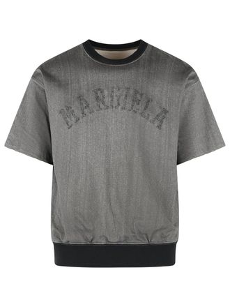 Maison Margiela T-shirt en viscose et coton gris