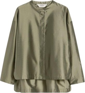 Max Mara Femme, Blouses et Chemises, Vert, Taille: 38 FR camicie poliestere