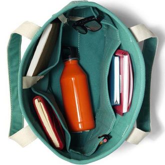 Lands End Mittelgro&szlig;e Canvastasche, Damen, Gr&ouml;&szlig;e:null regular, Blau, Baumwolle, by Lands End