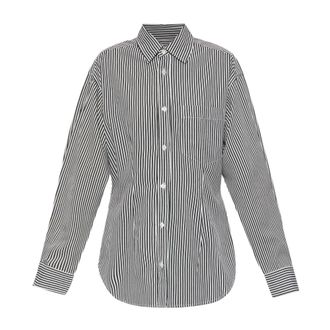 A Gold E Cinch Shirt - - Blouses & Shirts - Damen - Schwarzk - XS