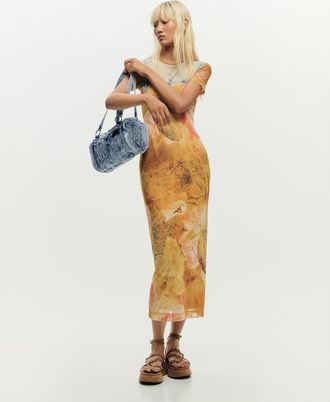 Desigual Jeanstasche in Blau mit Taschendesign