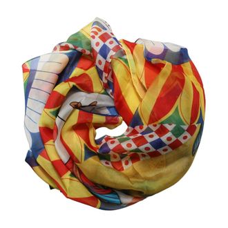 Dolce & Gabbana Foulard en twill de soie imprim&eacute; - Femme - Accessoires - Multicolore - Taille: ONE Size