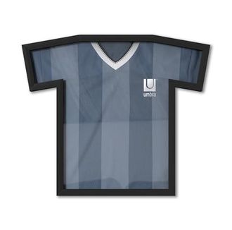Umbra T-Frame Trikotrahmen - Bilderrahmen für T-Shirts und Fußballtrikots für Erwachsene bis Größe XL, Mittel, Schwarz