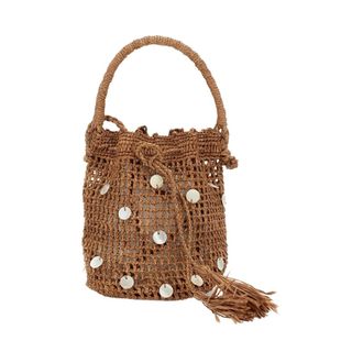 Alanui Femme, Sacs, Brun, Taille: ONE Size Sac cartable en raphia Precious Moments