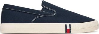 Tommy Jeans Sneakers aus Stoff Archive Vulc. Y2K Slip On EM0EM01675 Dunkelblau