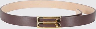 Victoria Beckham Ceinture en cuir de veau brillant