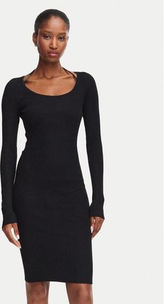 Guess Strickkleid W6YK33 Z0968 Schwarz Regular Fit