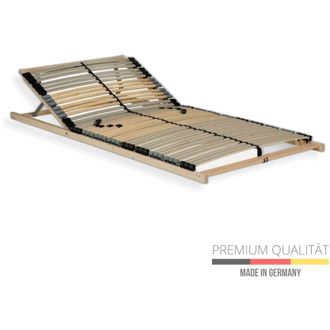 Sleepneo Lattenrost 140x200 cm - Verstellbares Kopfteil 42 Latten 7-Zonen, Hergestellt in Deutschland, Traglast 150kg, Birkenschichtholz Selbstmontage
