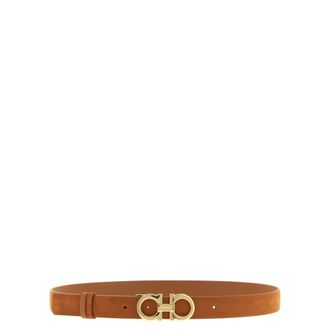 Ferragamo Femme, Accessoires, Brun, Taille: 75 CM Ceinture Gancini R&eacute;versible