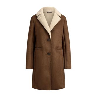 Ralph Lauren Manteaux droit - Femme - Manteaux - Brun - Taille: 40 FR
