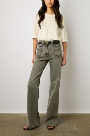 Gerard Darel T-shirt au dos boutonn&eacute; - MAGNOLIA - Ecru