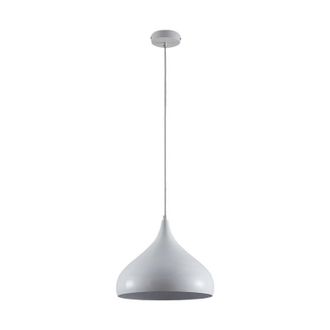 Lindby Esstisch Pendelleuchte, Hängelampe weiß 1x E27 max. 60W ohne Leuchtmittel Esszimmer Esstischlampe Wohnzimmer Küche