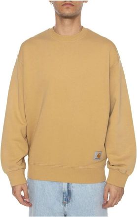 Carhartt Work in Progress Homme, Sweatshirts et sweats &agrave; capuche, Brun, Taille: M Felpa Girocollo