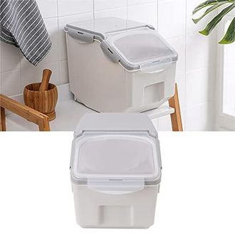 Zerone 25 Lbs Bo&icirc;tes De Stockage Distributeur De Riz Grand R&eacute;cipient &agrave; Grain avec Couvercle, &Eacute;tanche &Agrave; Lhumidit&eacute; Distributeur De C&eacute;r&eacute;ales M&eacute;nagers Seau pour 