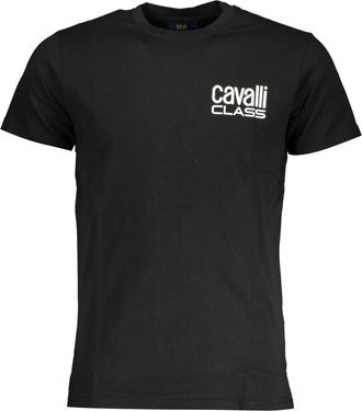 Cavalli Homme, Tops, Noir, Taille: XL Qxt62Xjd060 Short Sleeve T-Shirt
