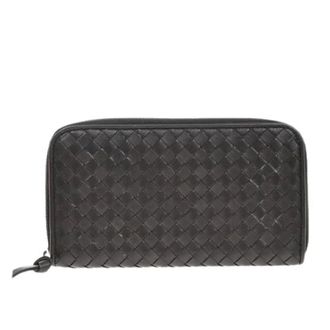 Bottega Veneta Portefeuille long zipp&eacute; Intrecciato Pre-owned - Femme - Pre-owned - Brun - Taille: ONE Size