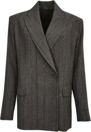 Antonelli Femme, Vestes, Gris, Taille: 40 FR Blazer Veneziana