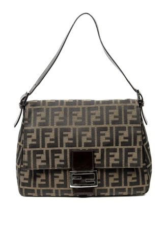 Fendi sac port&eacute; &eacute;paule &agrave; motif FF - Marron