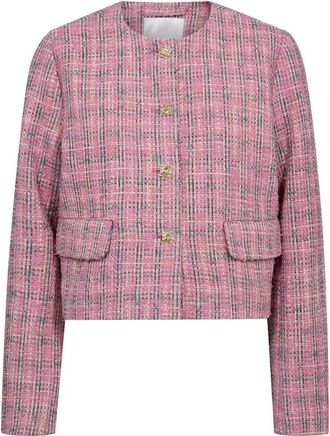 Co'Couture Femme, Vestes, Multicolore, Taille: 44 FR Tweed Jacket