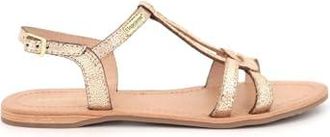 Les Tropeziennes Les Tropeziennes par M. Belarbi Femme HACKLIO Chaussures Ville Sandale, Or Craquele, 39