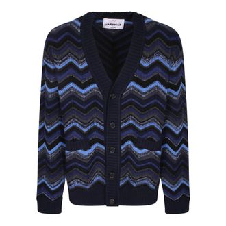 Missoni Gilet &agrave; motif zigzag - Homme - Pulls - Bleu - Taille: 2XL