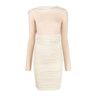 Maison Margiela Femme, Robes, Beige, Taille: 36 FR Robe Courte de Jour