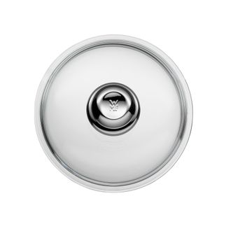 WMF Glas-Pfannendeckel 20 cm, Deckel für 20er Pfannen, Deckel mit Metallknauf, hitzebeständiges Glas, spülmaschinengeeignet