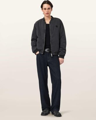 AllSaints Mullen - Jeans in Rinse-Selvedge-Blau