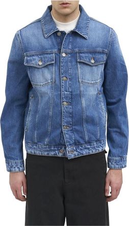 Dondup Homme, Vestes, Bleu, Taille: S Giubbotto in Denim