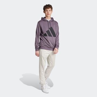 adidas Trainingsanzug ADIDAS SPORTSWEAR M BL FT HD TS, Herren, Gr. XXL, grau strata, Obermaterial: 100% Polyester, Sportanz&uuml;ge Trainingsanzug, Set aus Hose u