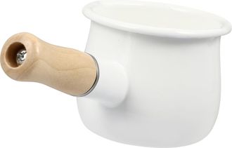 Aboofan Emaille-milchtopf Schmortopf Kochtopf Für Suppen Nudeln Mit Flachem Boden Und Komfortablem Griff Aus Lebensmittelechtem Material Leicht Zu Reinigen Ve