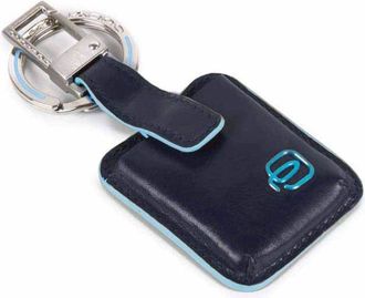 Piquadro Schlüsselanhänger mit Connequ-Gerät, dunkelblau, 10 cm, Schlüsselmäppchen