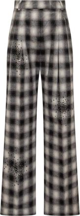 Des_Phemmes DES Phemmes, Femme, Pantalons, Multicolore, Taille: 46 FR Pantalon large orn&eacute; de cristaux