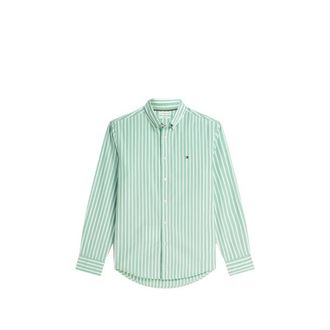 Tommy Hilfiger Chemise ray&eacute;e &agrave; logo brod&eacute; en coton