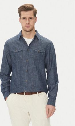 Guess Hemd 5GHH13 4465Z Dunkelblau Regular Fit